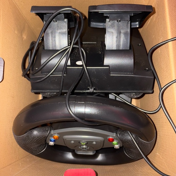 Video Games & Consoles | Xbox Racing Wheel And Pedals Set Black | Poshmark